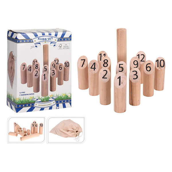 Kubb spel | Outdoor Games (13-delig, Hout) Outdoor games Kabelshop.nl